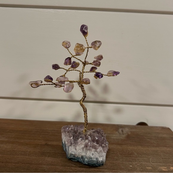 Accents | Amethyst Crystal Gemstone Tree Sculpture Wishing Tree 5 ...